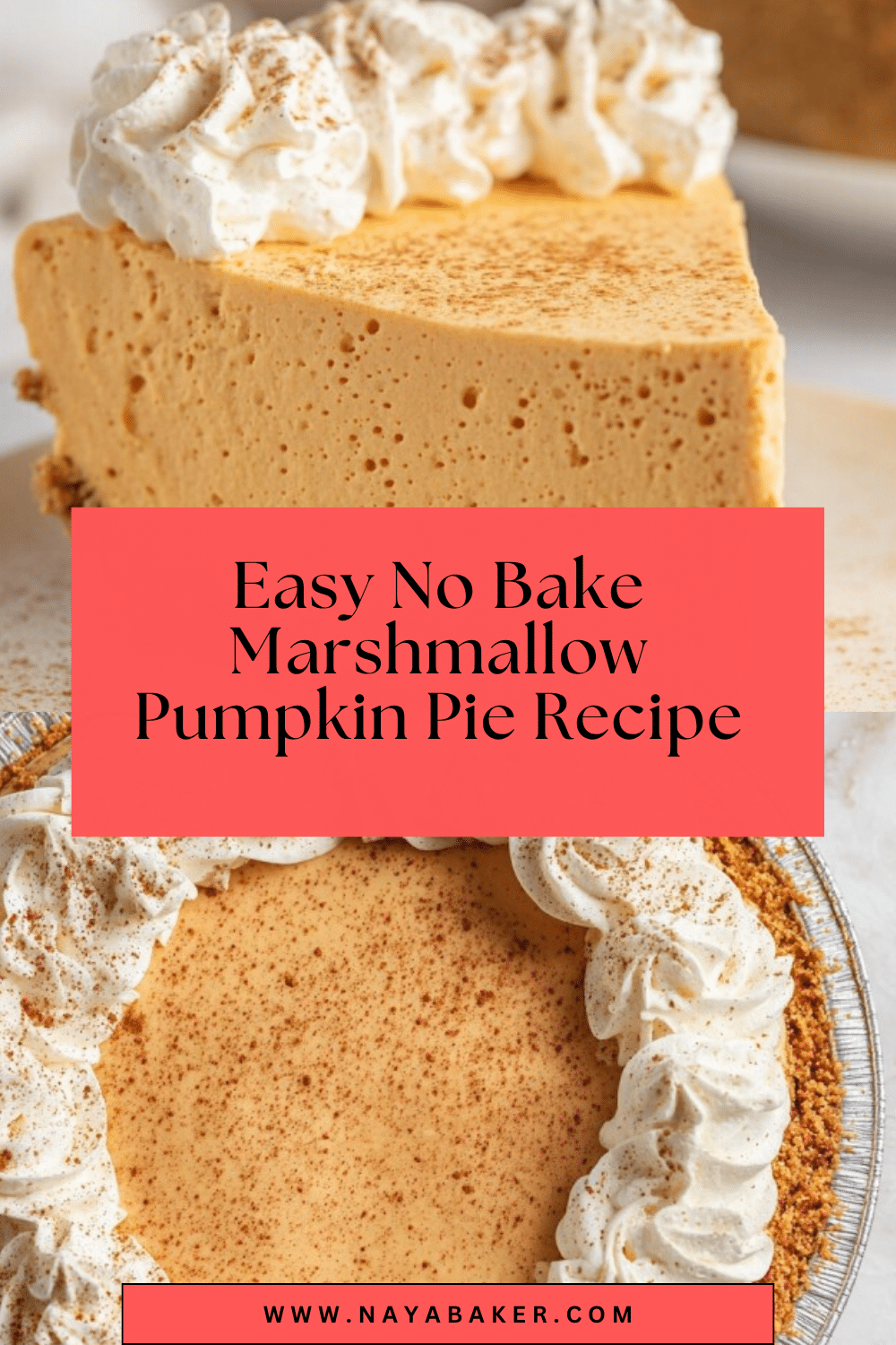 No Bake Marshmallow Pumpkin Pie – Creamy Fall Dessert
