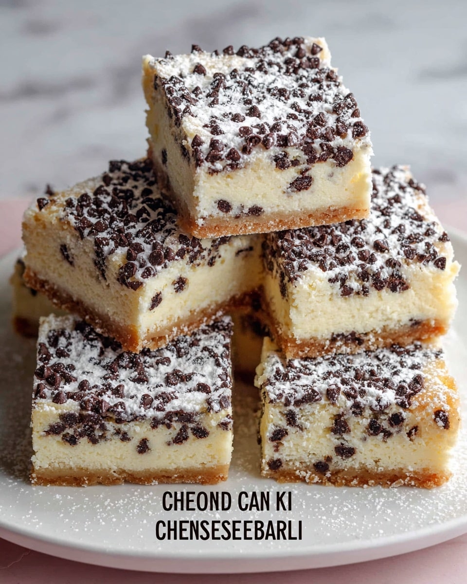 Cannoli Cheesecake Bars - Irresistibly Creamy & Crunchy Dessert